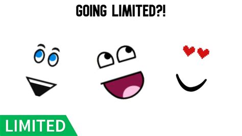Offsale Faces That Should Go Limited In Roblox Youtube