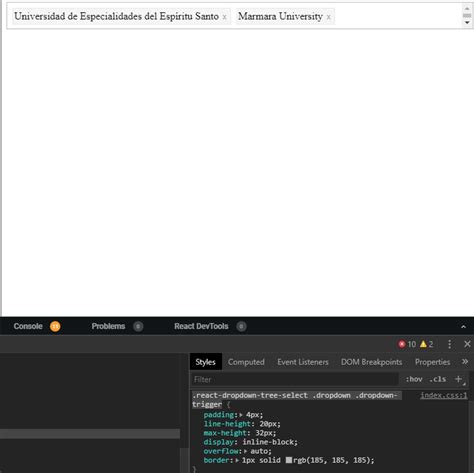how to limit displayed tags to one line · issue 289 · dowjones react dropdown tree select · github