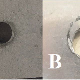 A Punched Hole B Drilled Hole Download Scientific Diagram