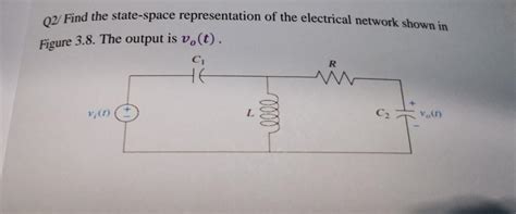Solved Q2 Find The State Space Representation Of The