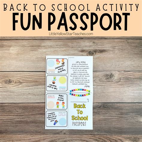 Passport Template For Teachers