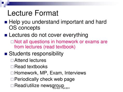 Ppt Cs 423 Operating Systems Design Lecture 1 Introduction