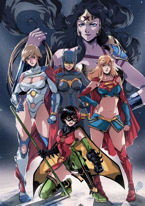 Historiteca Versión Manga De Las Chicas Del Universo Dc