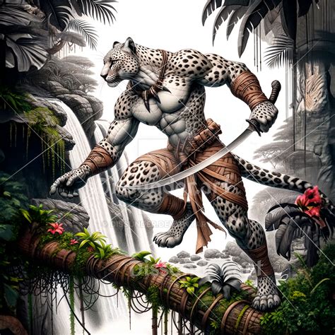 Adoptable White Leopard Barbarian Character 7 By Dissunder On Deviantart