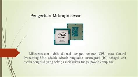 Sejarah Perkembangan Mikroprosesor Pptx