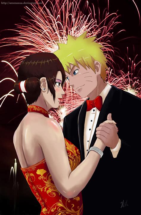 Commission Naruto X Tenten Happy New Year By Amenoosa On Deviantart