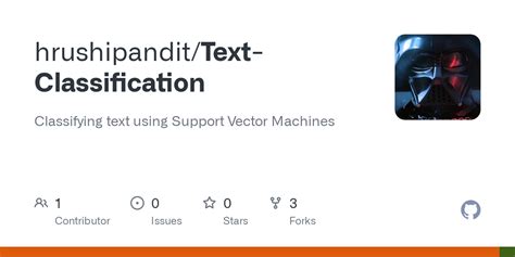 GitHub Hrushipandit Text Classification Classifying Text Using Support Vector Machines