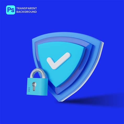 Premium Psd Security Badge Checking And Padlock