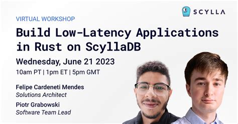 Scylladb In Our Free Hands On June 21 Workshop Youll