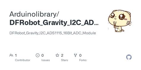 GitHub Arduinolibrary DFRobot Gravity I2C ADS1115 16Bit ADC Module DFRobot Gravity I2C
