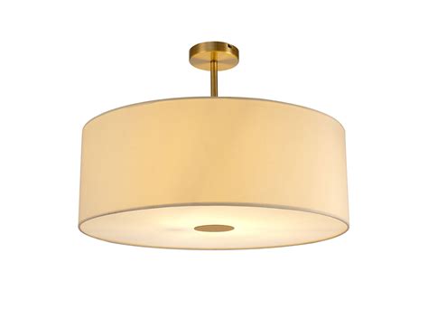 Universal 600mm Frosted Acrylic Diffuser With Antique Brass Centre Detail