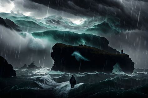 Download Ai Generated Storm Sea Royalty Free Stock Illustration Image Pixabay