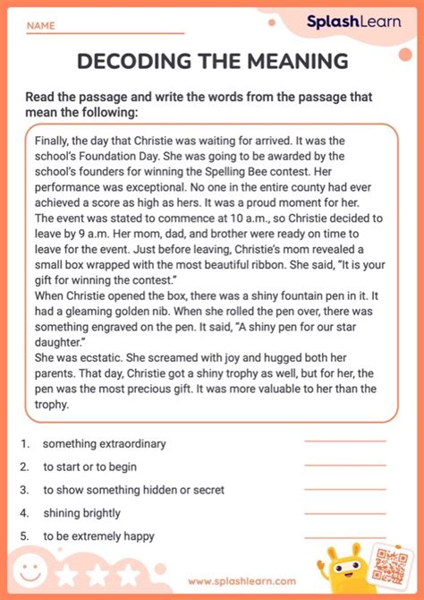 Context Clues Worksheets Free And Printable Splashlearn