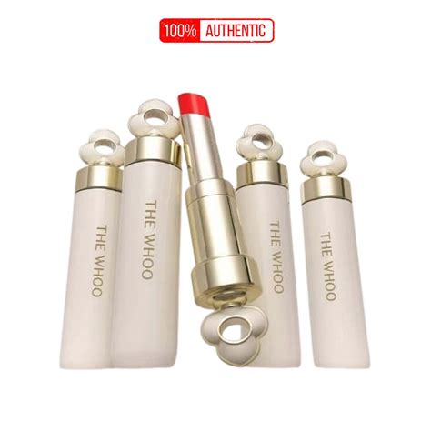 Son Dưỡng Môi The Whoo Essential Lip Glow Balm 52 Peony Coral Dưỡng Ẩm