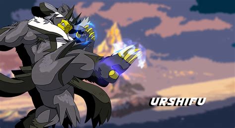 Download Low Angle Graphic Of Urshifu Wallpaper