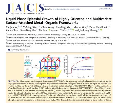 我校庄金亮副教授课题组在化学领域顶级期刊jacs上发表研究论文 贵州师范大学新闻网