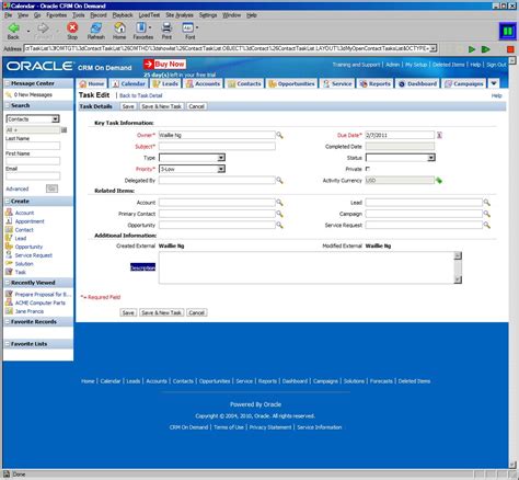 Evalid Oracle Crm On Demand Example 1