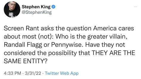 The Crimson King Pennywise And Randall Flagg R Theremightbecupcakes