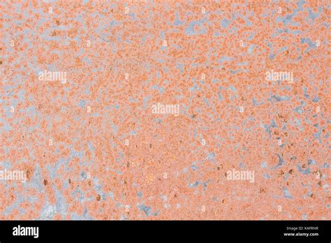 Rust On Metal Surfaces Caused By A Reaction Of Metal And Air Humidity Stock Photo Alamy