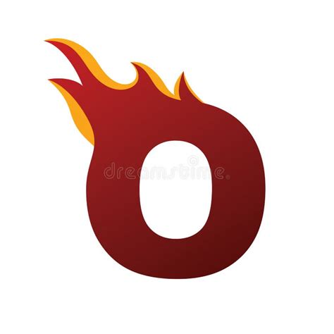 Fire Burn Initial Letter Alphabet Stock Vector Illustration Of Logo