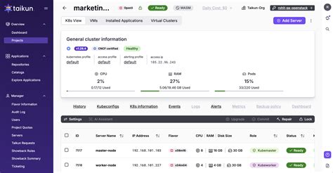 getting started with virtual clusters in taikun cloudworks