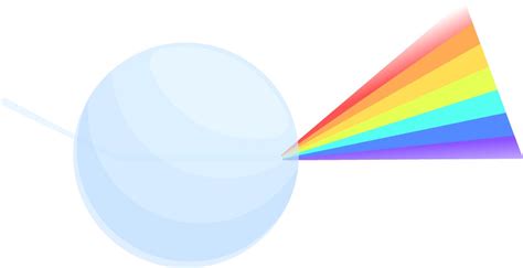 Light Beam Passing Through Triangular Prism Vector Image