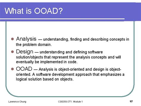 Module 1 Introduction To Ooad Objectoriented Analysis And