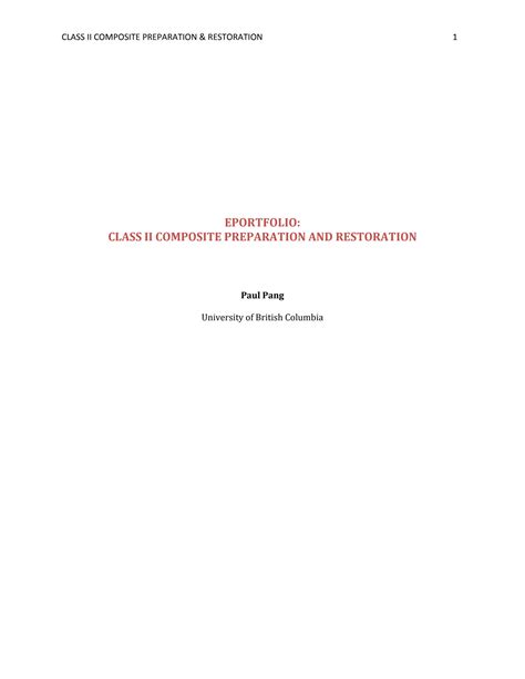 Solution Class Ii Composite Preparation And Restoration Studypool Solution Class Ii Composite Preparation And Restoration Studypool
