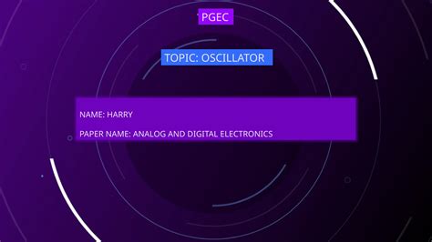 Analog And Digital Electronicsoscillatorpptx
