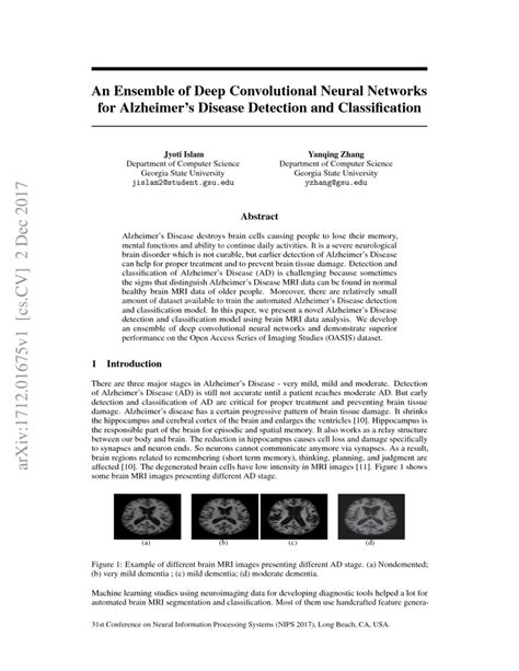 An Ensemble Of Deep Convolutional Neural Networks For Alzheimers Disease Detection And
