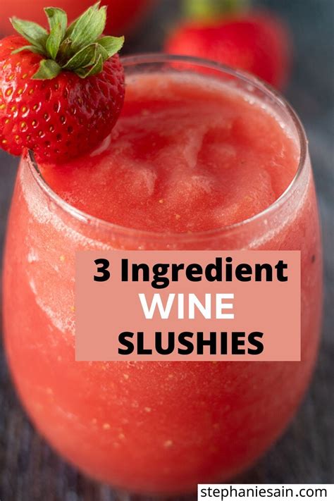 Watermelon Strawberry Wine Slushies Drinks Alcohol Recipes Easy