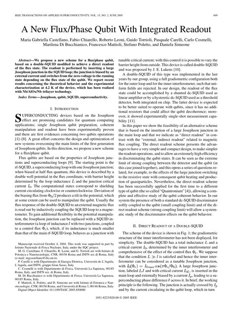 Pdf A New Fluxphase Qubit With Integrated Readout