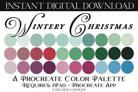 Procreate Color Palette Bundle Pack VOL Set Retro Vintage Aesthetic Color Swatches