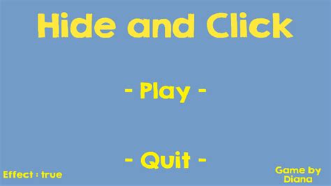 Hide And Click Web By DianaStoyka