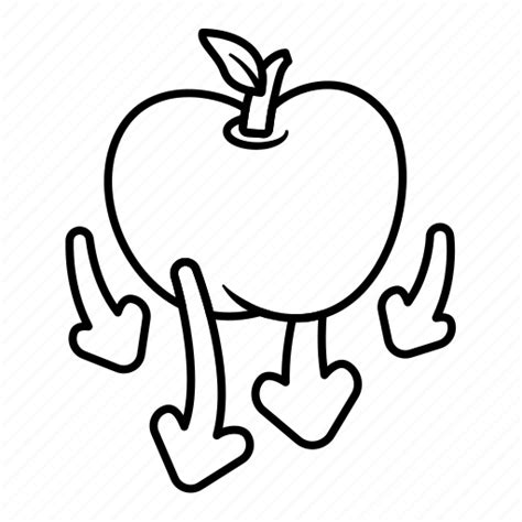Apple Gravity Science Chemical Down Arrow Icon Download On Iconfinder