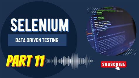 Data Driven Testing With Selenium Automation Youtube