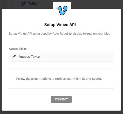 How To Setup Vimeo Api Settings Auto Robot