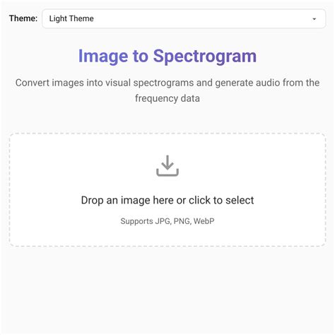 Image To Spectrogram Audio Converter