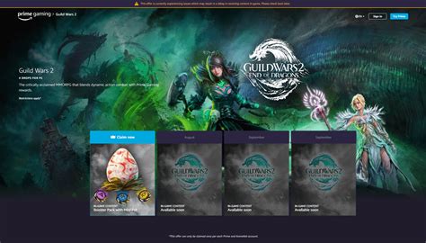 Prime Gaming Gives In Game Gw2 Stuff Rguildwars2