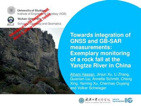 pdf towards integration of gnss and gb sar measurements