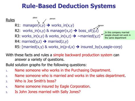 Ppt Rule Based Deduction Systems Powerpoint Presentation Free Download Id 1756231