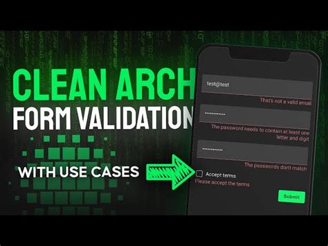 Free Video How To Validate Forms With Clean Architecture Youre Doing It Wrong From Philipp