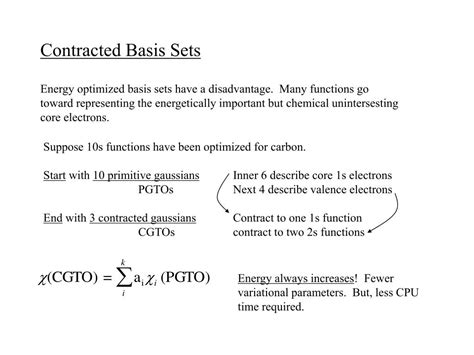 Ppt Basis Sets And Performance Lecture 3 Powerpoint Presentation Free Download Id246640