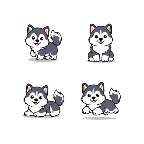 허스키 캐릭터 벡터 Freepik에서 무료 고품질 벡터를 다운로드하세요 Freepik
