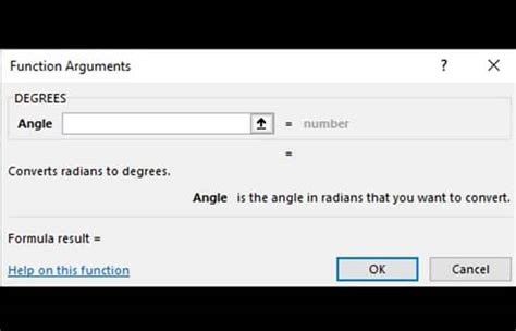 Degrees Function In Excel What It Is How To Use It And Examples