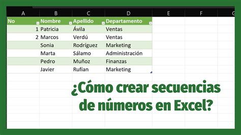 Como Hacer Secuencia De Numeros En Excel Image To U