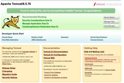 Tomcat Manager Y Su Configuración Arquitectura Java