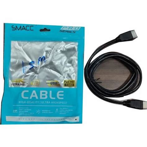 Black Pvc Smacc Pro Series 4k Hdmi Cable 1 5 M 10 2 Gbps At ₹ 200
