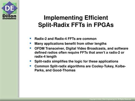 Ppt Implementing Efficient Split Radix Ffts In Fpgas Powerpoint Presentation Id6792965