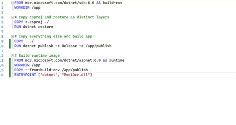 C Not Able To Create Docker Image Stack Overflow